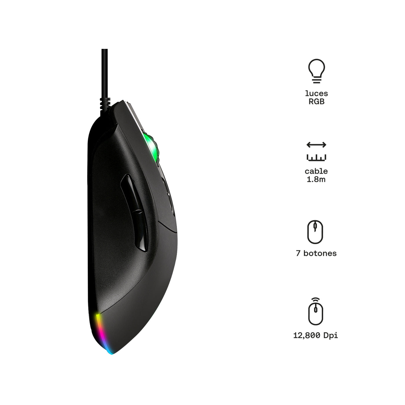 Mouse gamer alta precisión 12,000 DPI BLAZE-1
