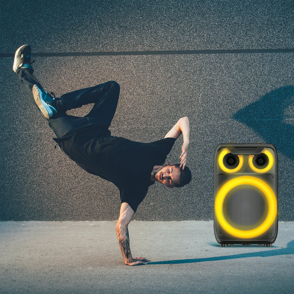 Parlante Karaoke Led 1600w con jalador ERWIN-102